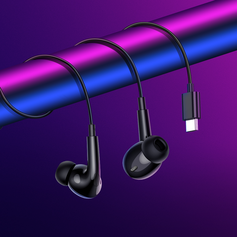 Проводные наушники BOROFONE BM100 Pro Fuente, Type-C, 1.2 м, черный оптом